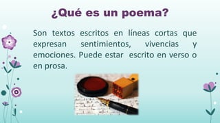 El poema | PPTX