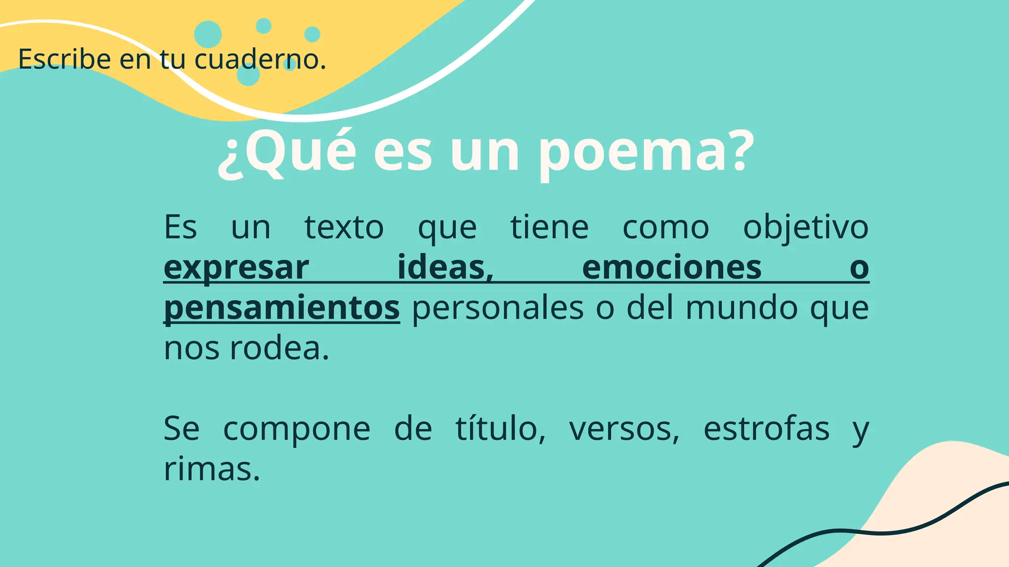 Características del poema segundo básico | PPTX