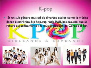 El pop y subgéneros | PPTX