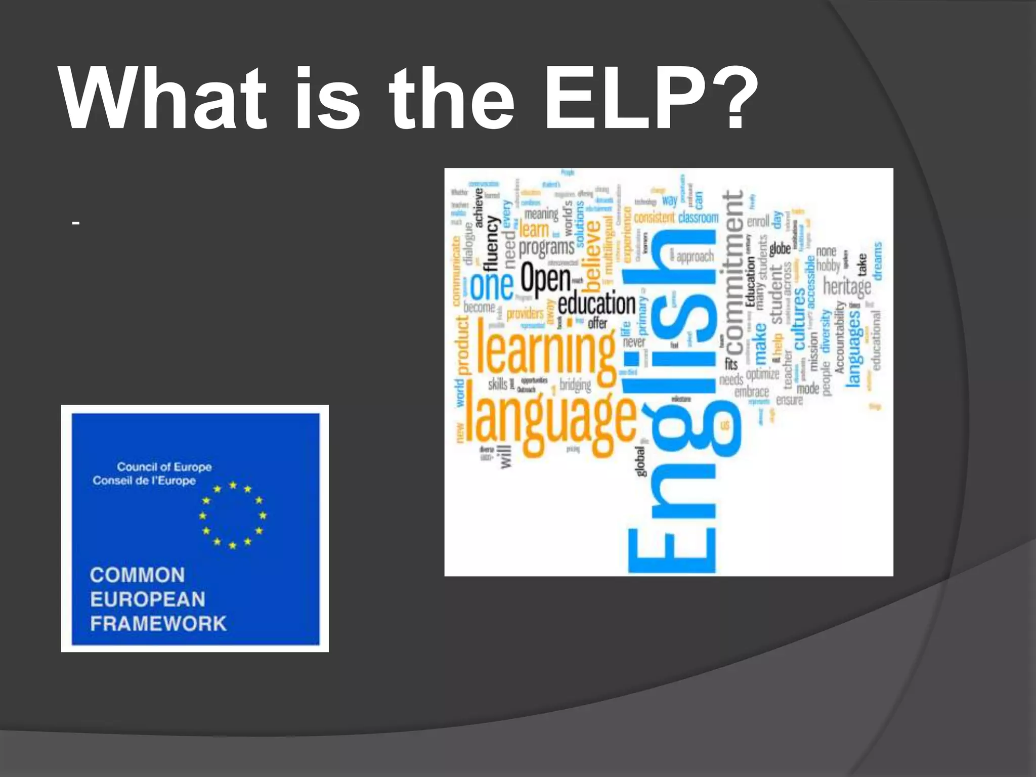 Elp oral presentation | PPTX