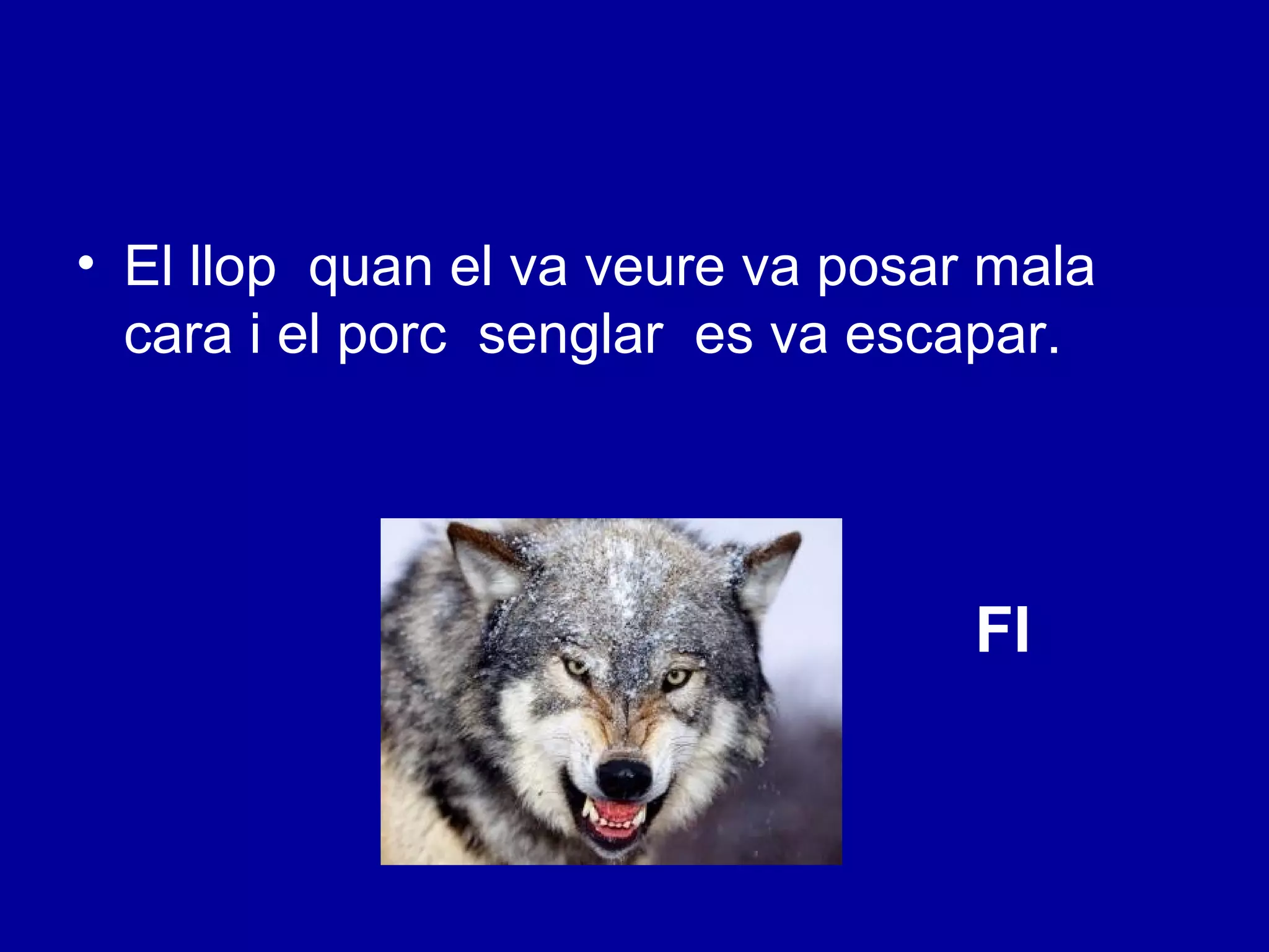 El porc senglar solitari | PPT