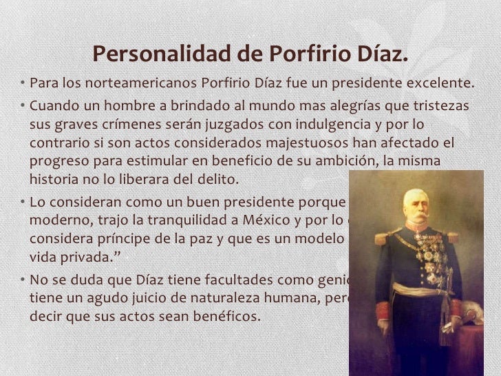 Que Fue El Porfiriato Y Sus Caracteristicas - Marcus Reid