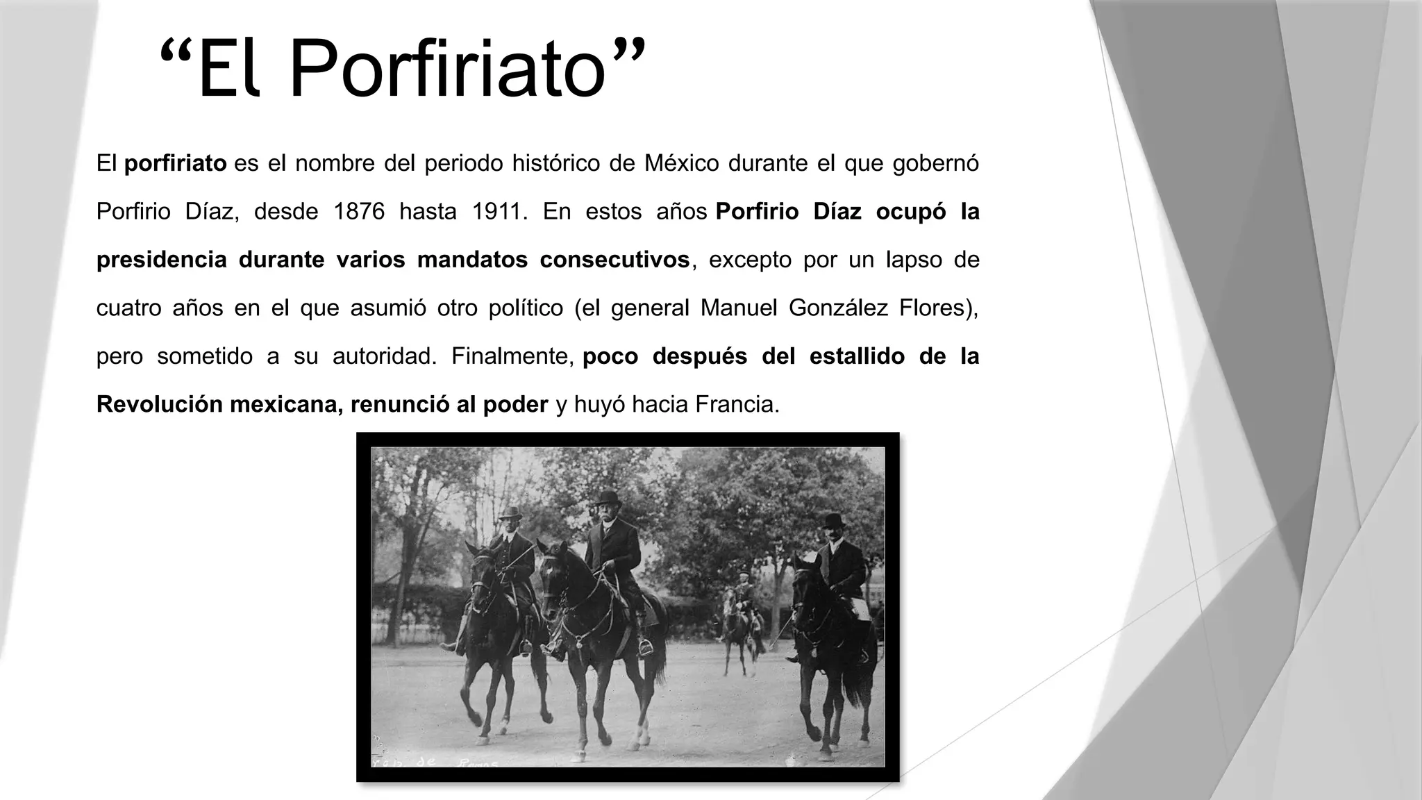 El Porfiriato en la historia de México siglo XIX | PPTX