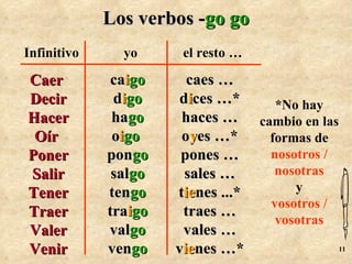 El presente del indicativo general | PPT