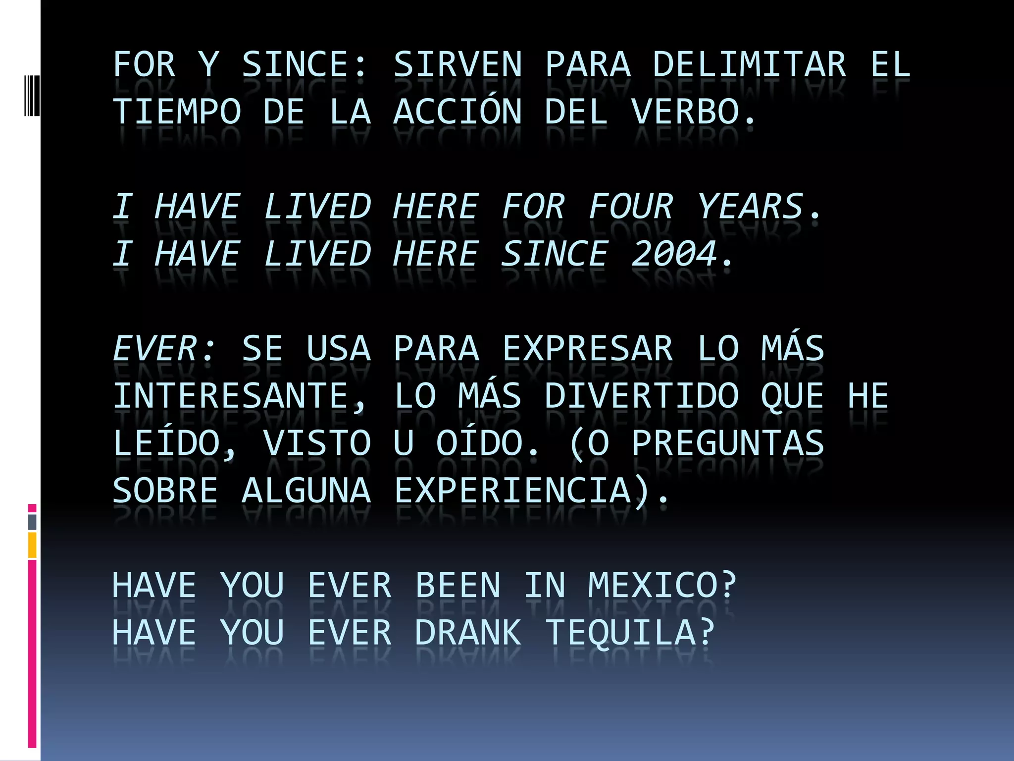 Presente Perfecto | PPTX