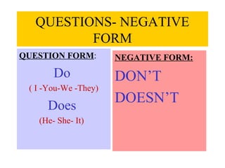 THE PRESENT SIMPLE | PPT