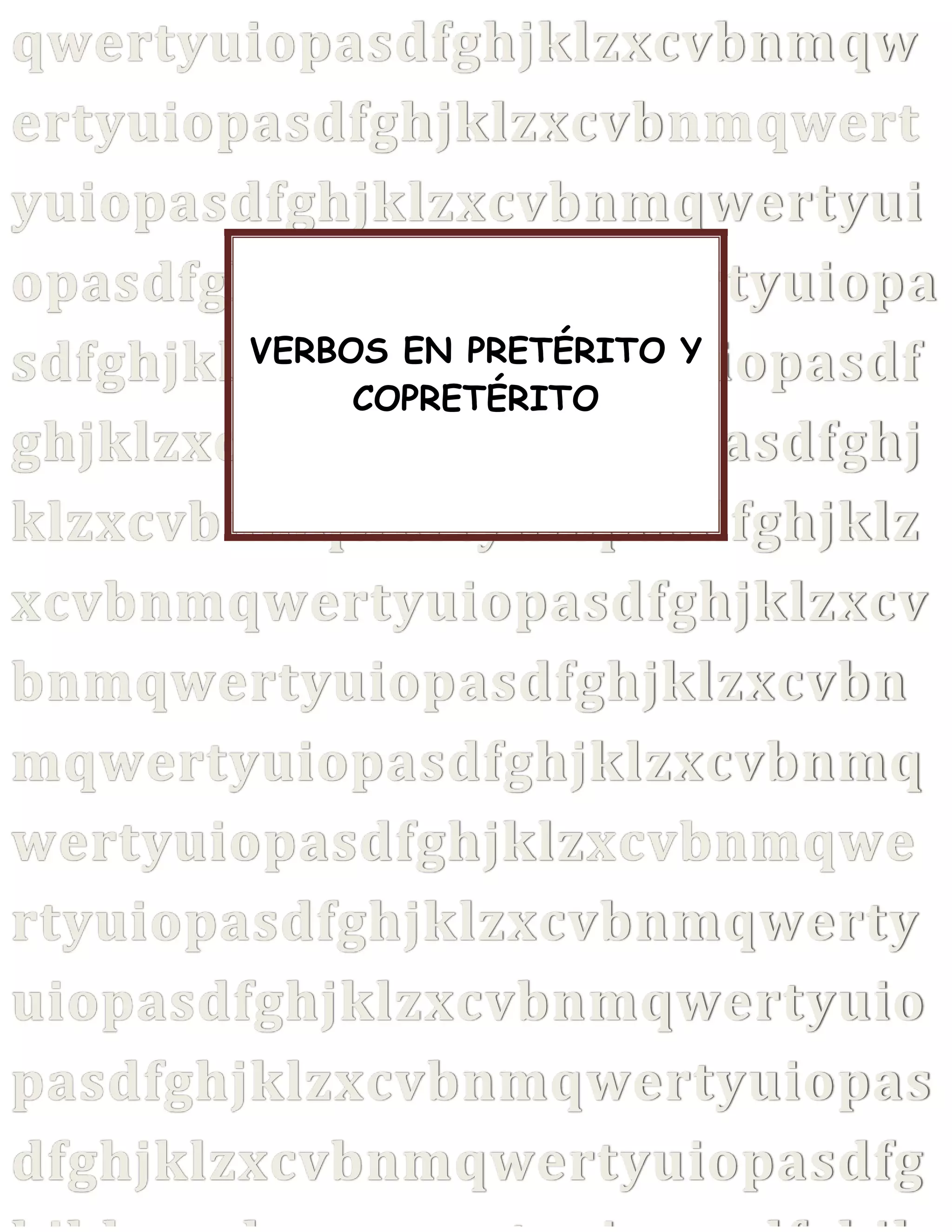 Verbos en pretérito y copretérito | PDF