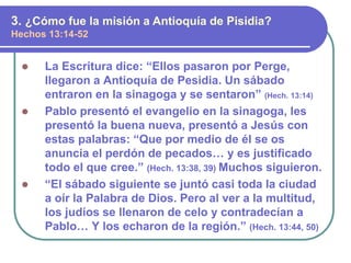 El primer viaje misionero de Pablo | PPTX