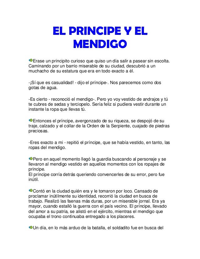 El Principe Y El Mendigo
