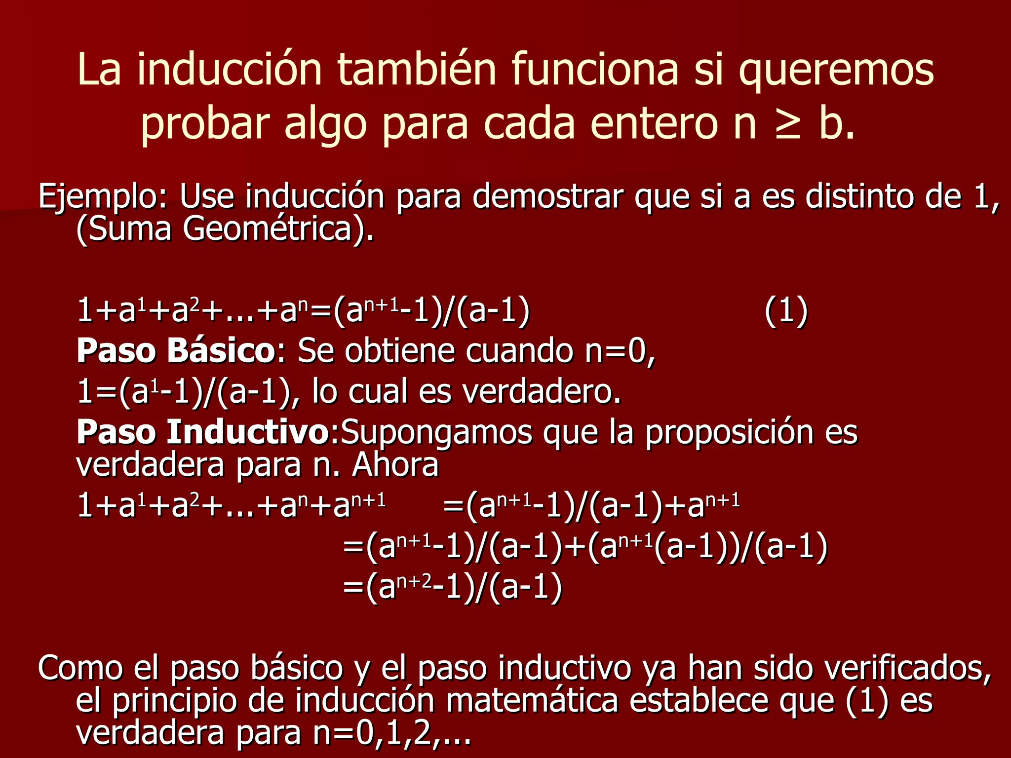 El Principio De Inducción | PPT