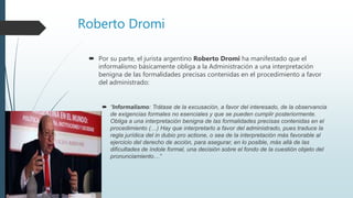 El Principio de Informalismo Administrativo en la Jurisprudencia ...