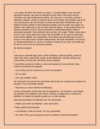 El principito los argumentos | DOCX