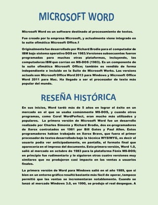 procesador de texto (word) | DOCX
