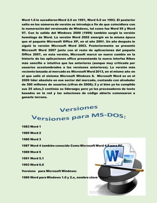 procesador de texto (word) | DOCX