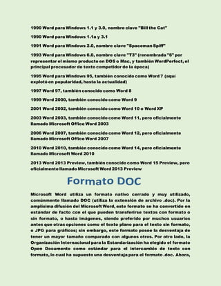 procesador de texto (word) | DOCX