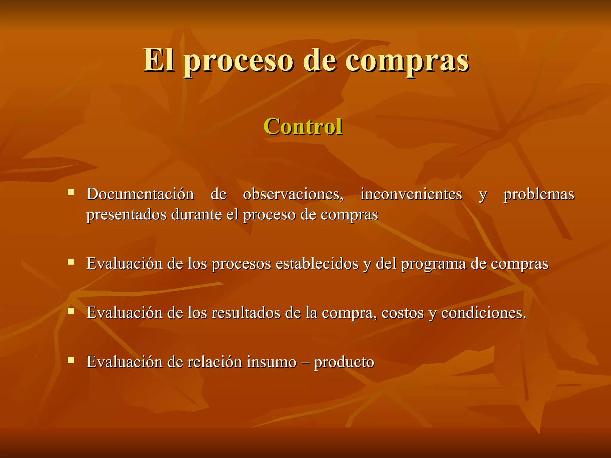 El Proceso De Compras | PPT