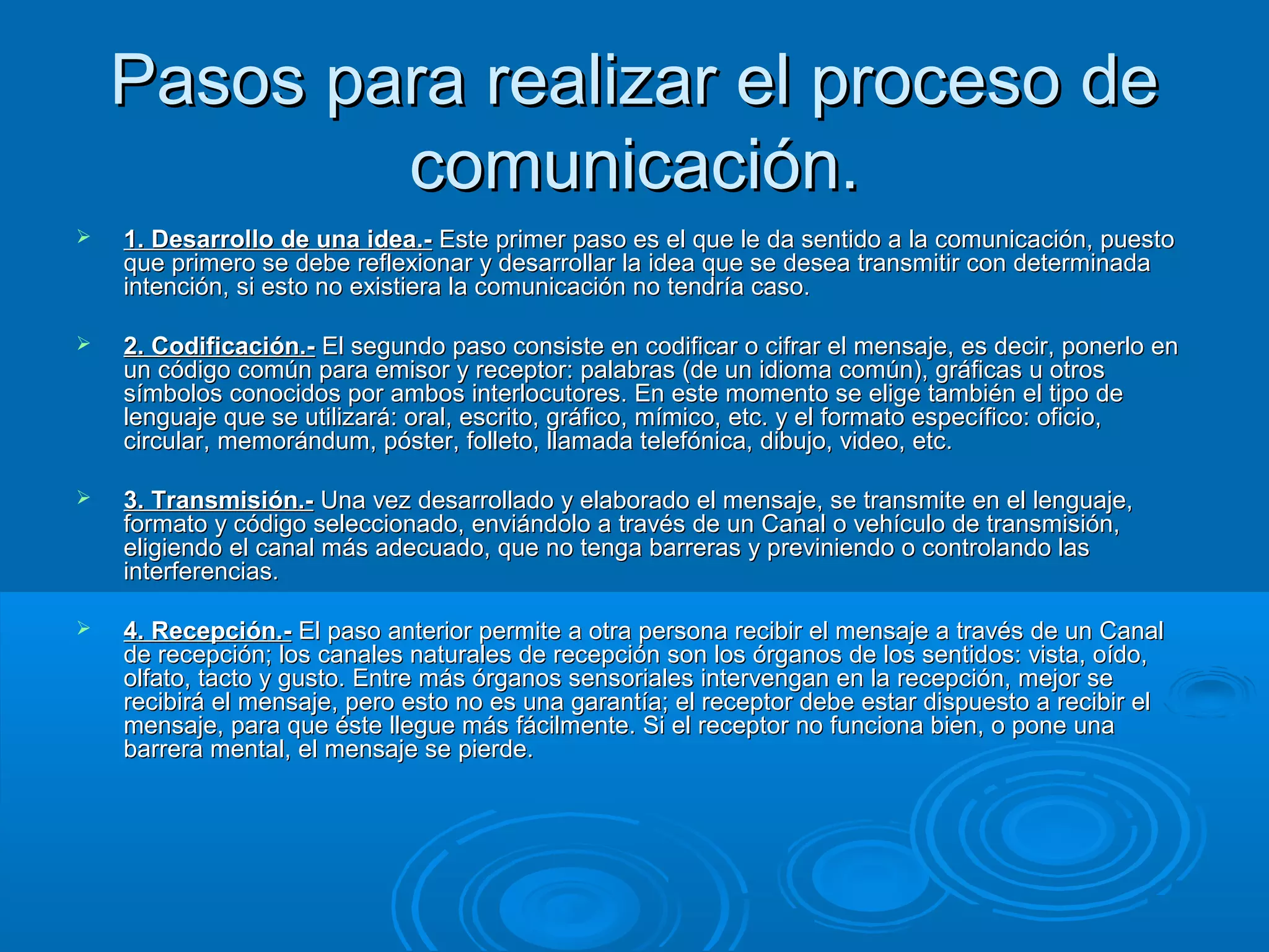 El proceso de comunicación | PPT