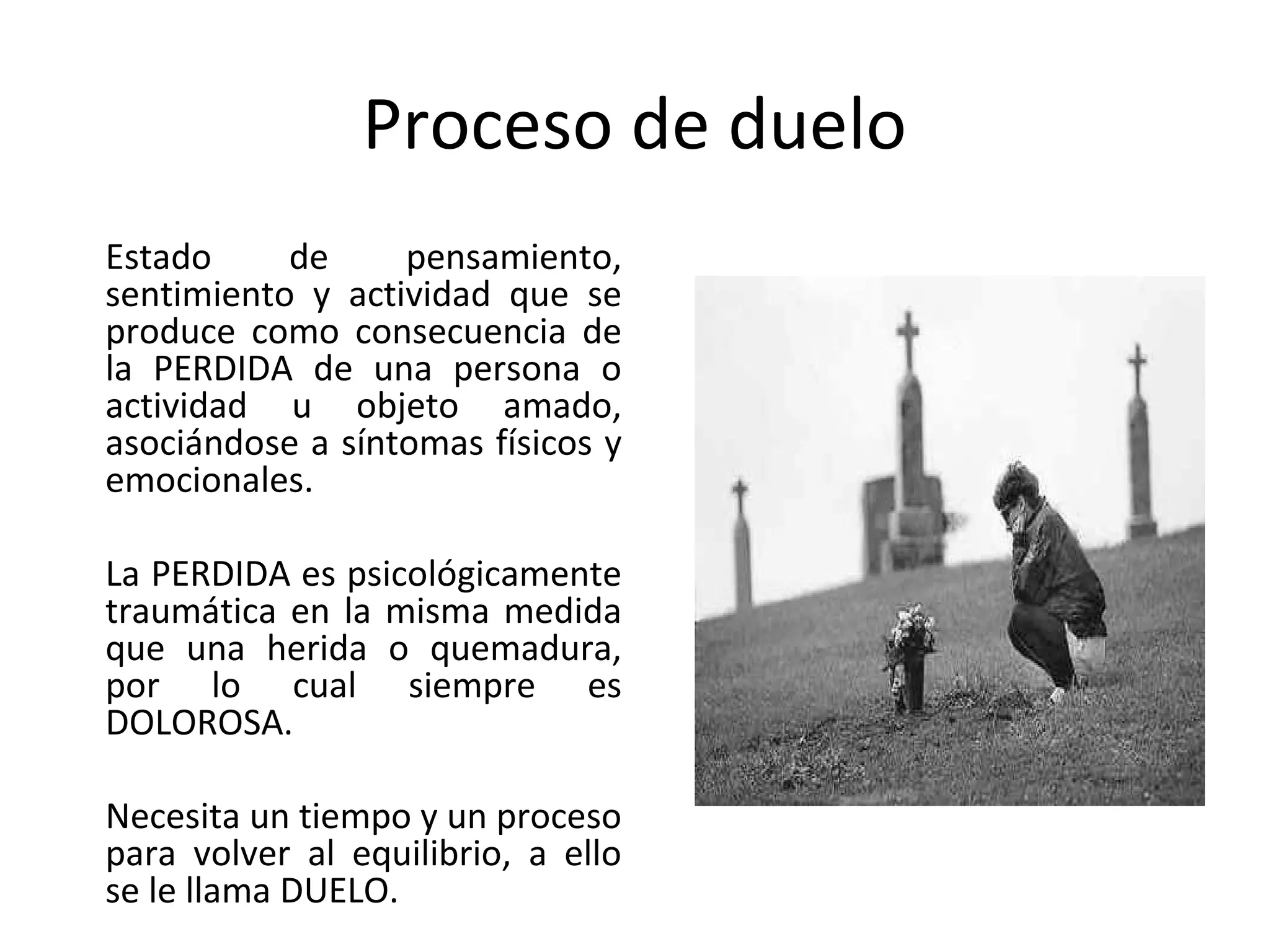 El proceso de morir y el duelo | PPT