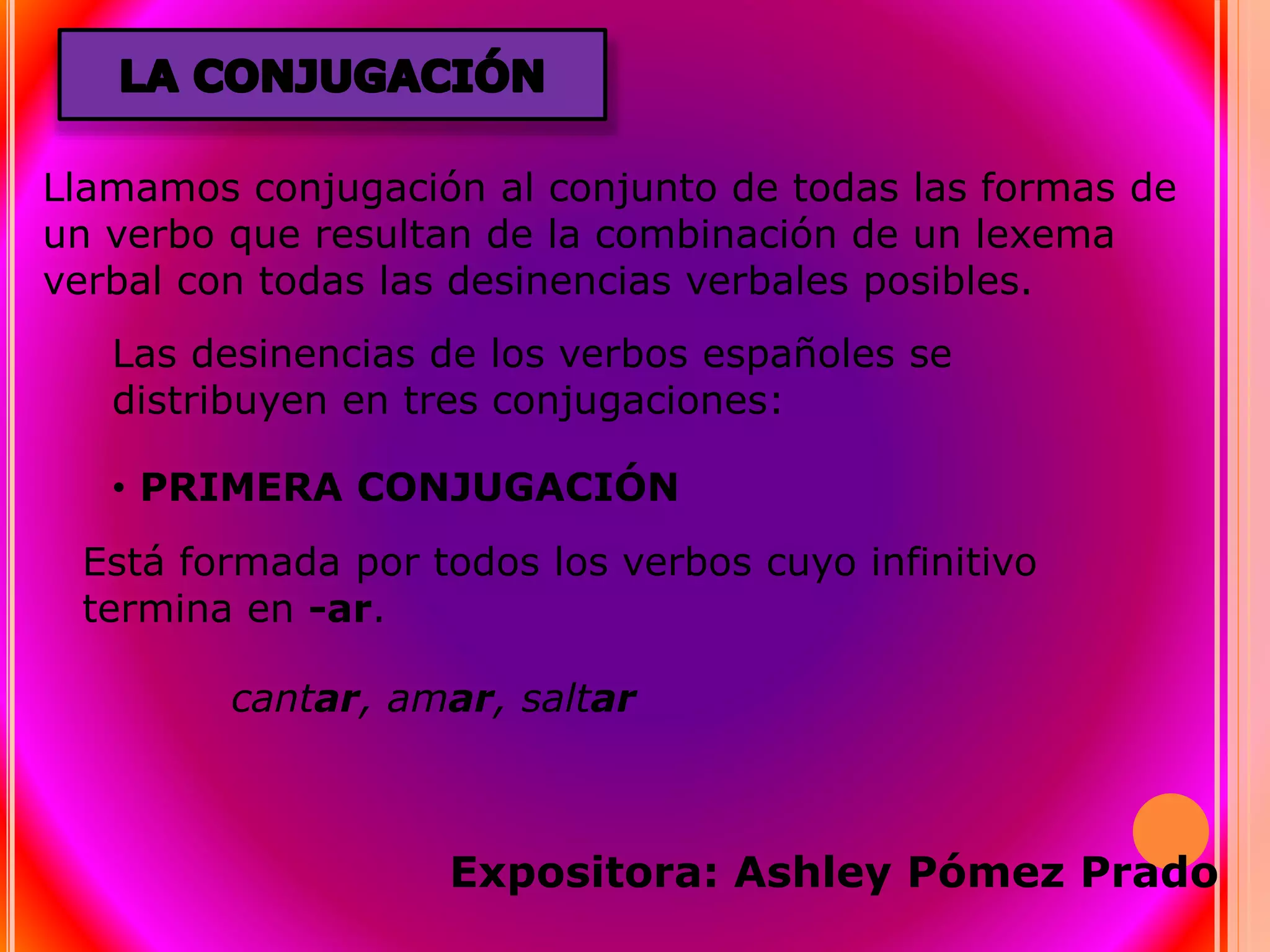 El pronombre y el verbo | PPTX