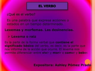 El pronombre y el verbo | PPTX