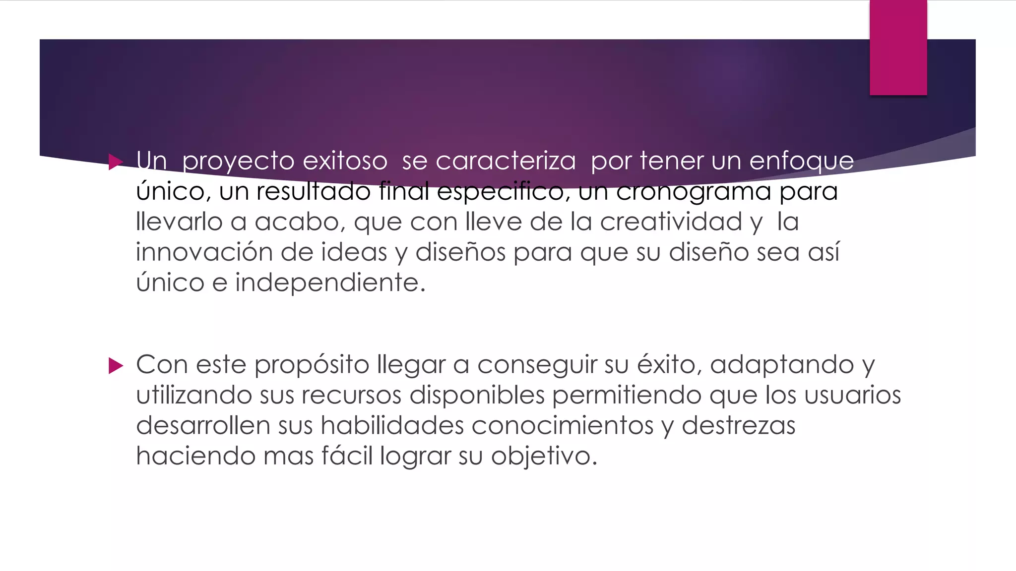 El proyecto y sus partes | PDF | Business and Finance