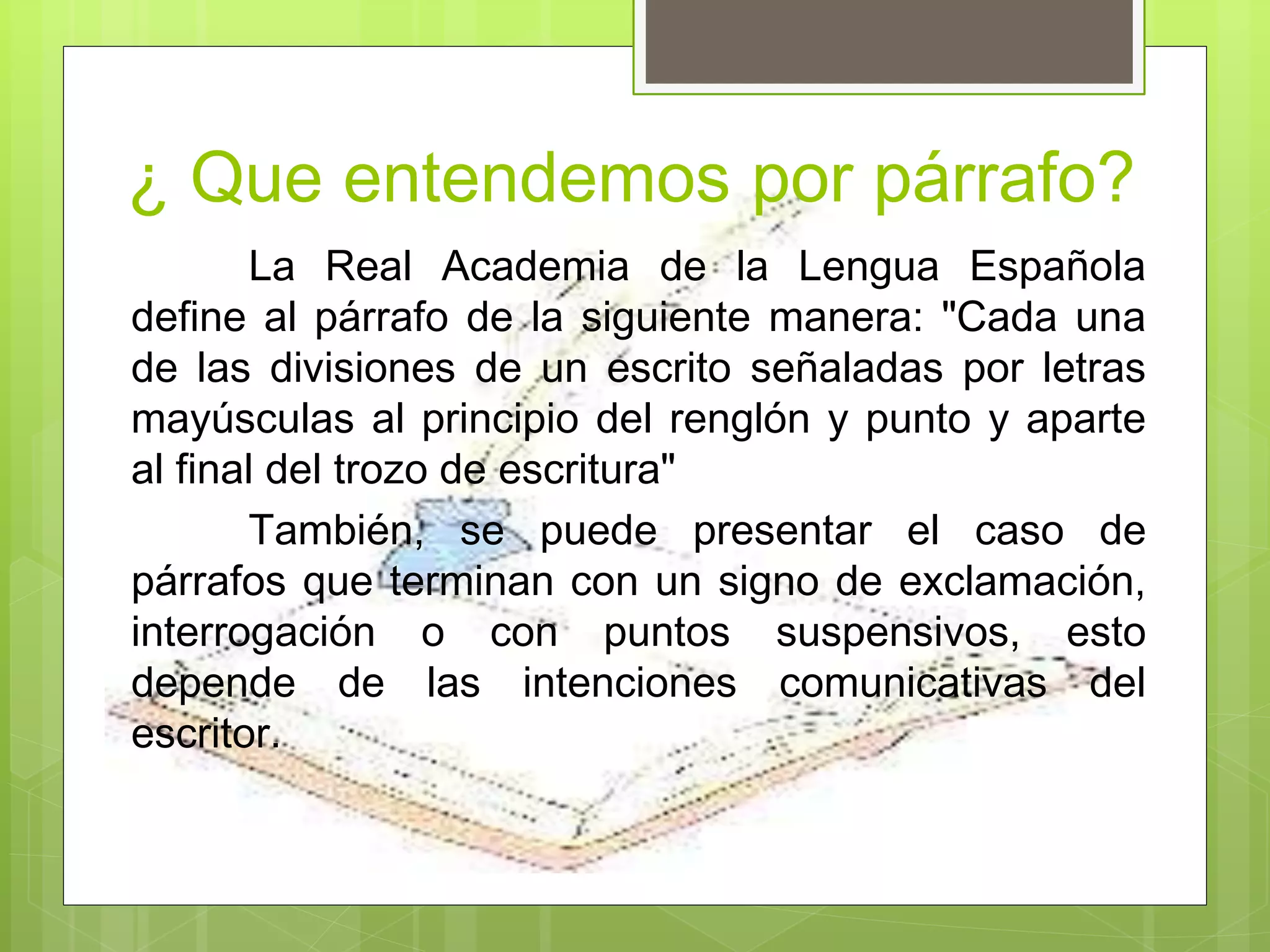 El Párrafo | PPTX