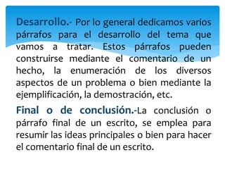 El párrafo | PPTX