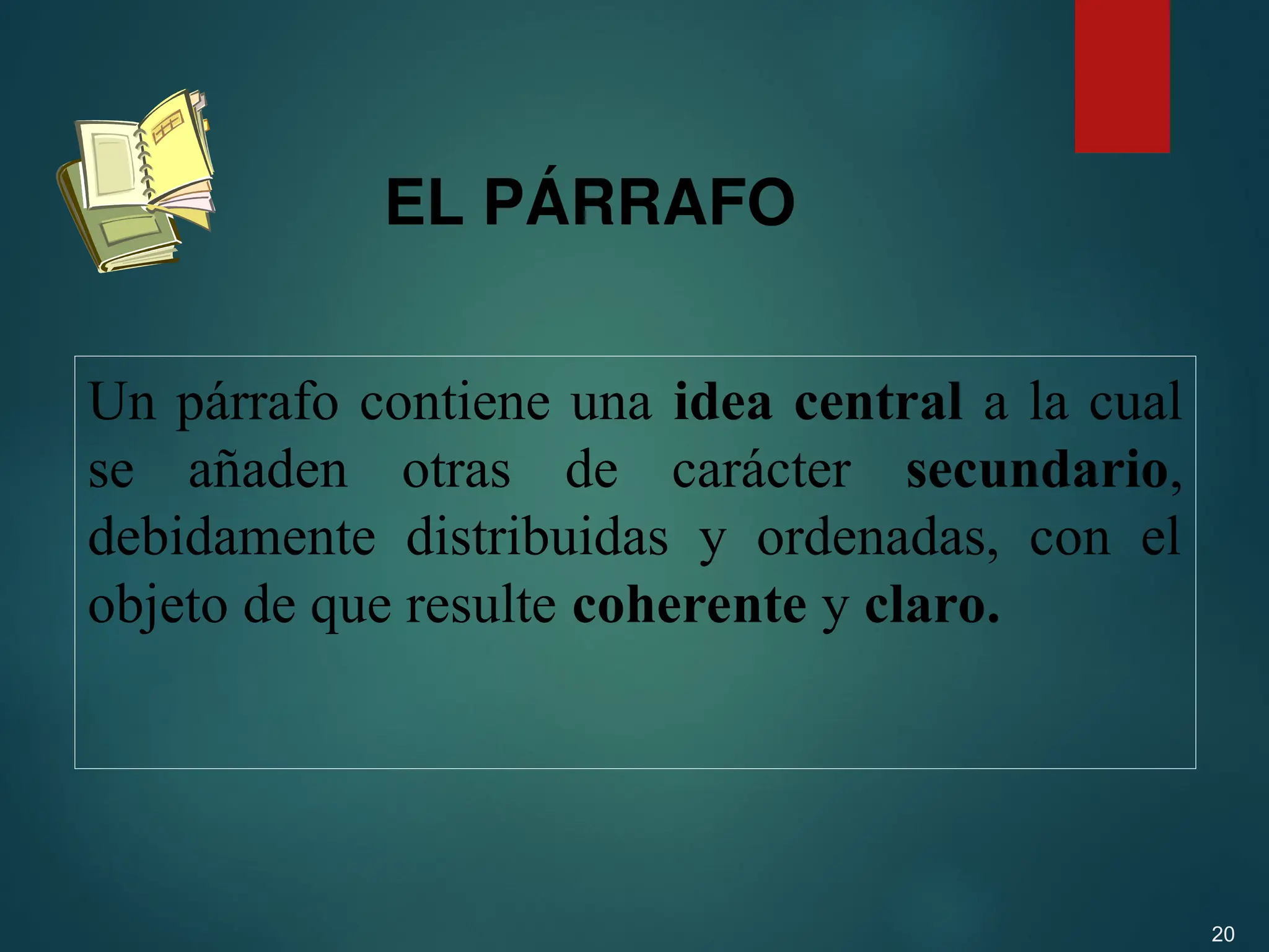 EL PÁRRAFO y SU ESTRUCTURA EN LA LENGUA ESPAÑOLA | PPT
