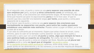 El punto y la coma | PDF