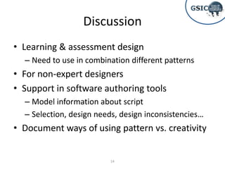 Linking CSCL script design patterns: connections between assessment | PPTX