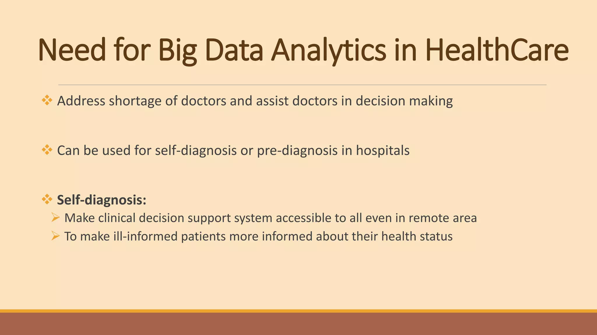 Role of Big Data in Medical Diagnostics | PPTX