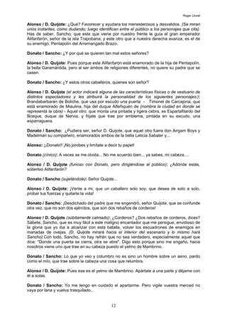 El quijote adaptación teatral | PDF