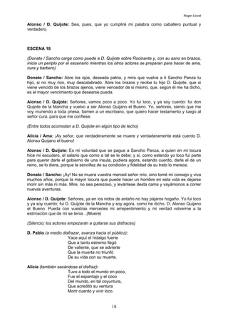 El quijote adaptación teatral | PDF