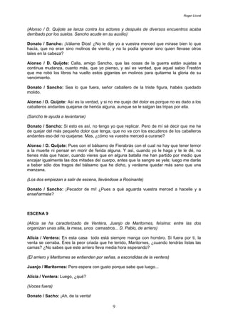 El quijote adaptación teatral | PDF