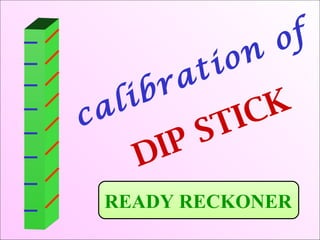 Mathematical Modelling (Calibration of Dip Stick) | PPT