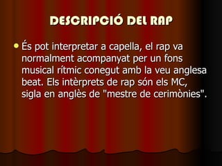 El rap | PPT