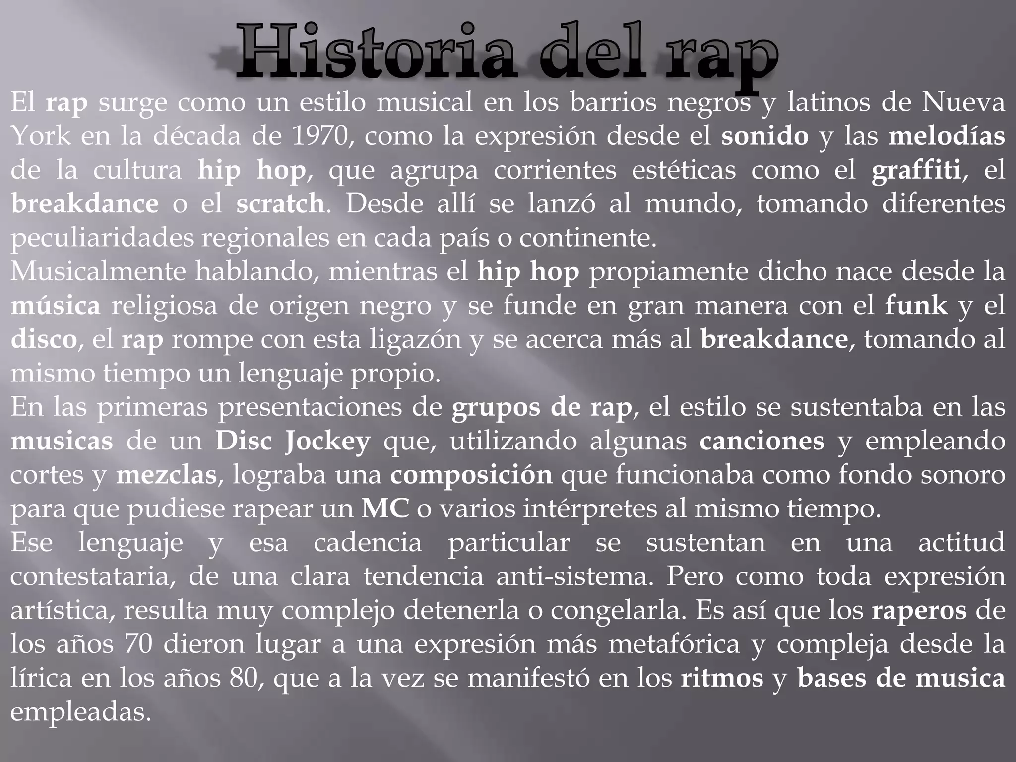 El rap ♥ | PPT