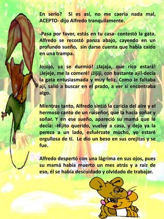 cuento infantil "El ratoncito dormilon" | PPTX