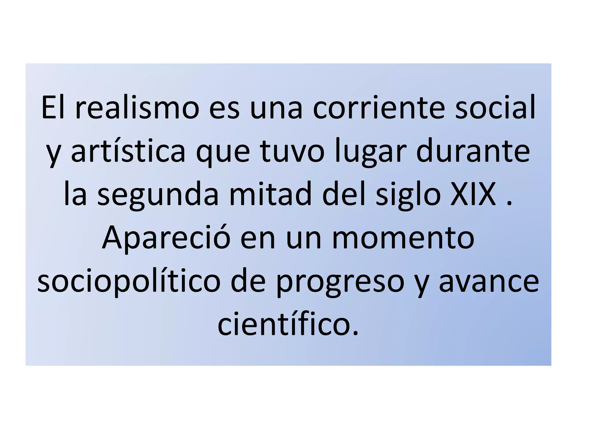 El realismo | PPTX