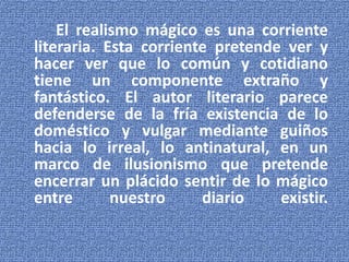 El realismo mágico | PPTX