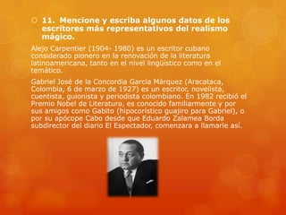 El Realismo mágico | PPTX