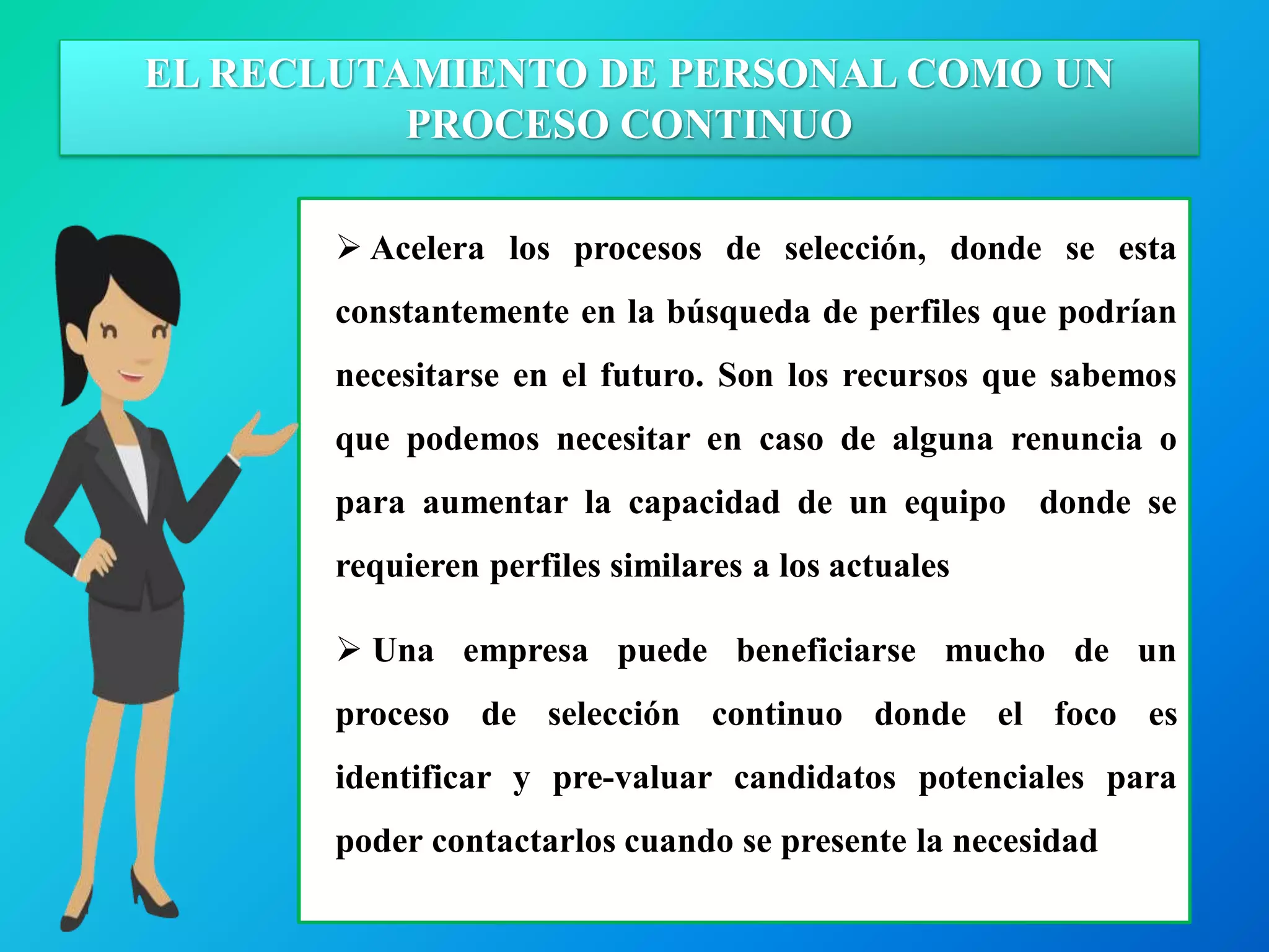 El reclutamiento de personal como un proceso continuo | PDF