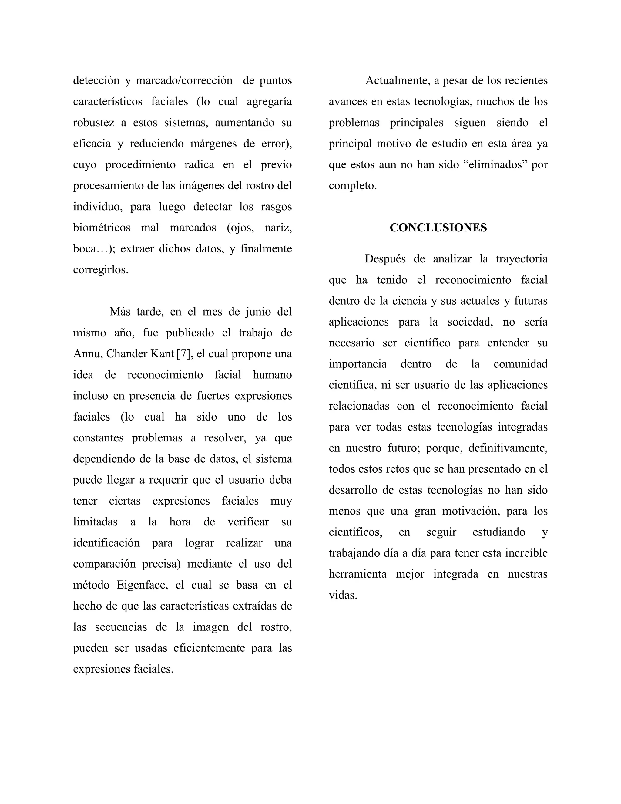 El reconocimiento facial | PDF
