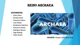 El reino archaea imagenes ciencia y ambiente | PDF