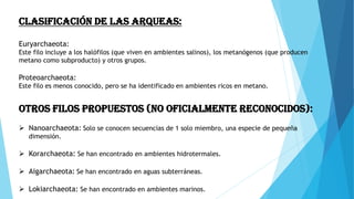 El reino archaea imagenes ciencia y ambiente | PDF