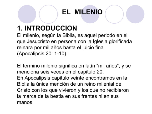 El Reino Milenial De Cristo.1 janet.ppt El Reino Milenial De Cristo.1 janet.ppt