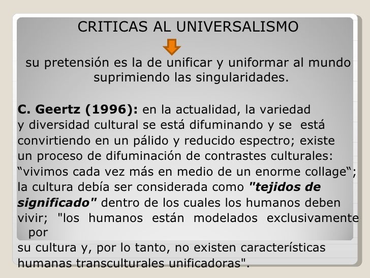 Universalismo Significado