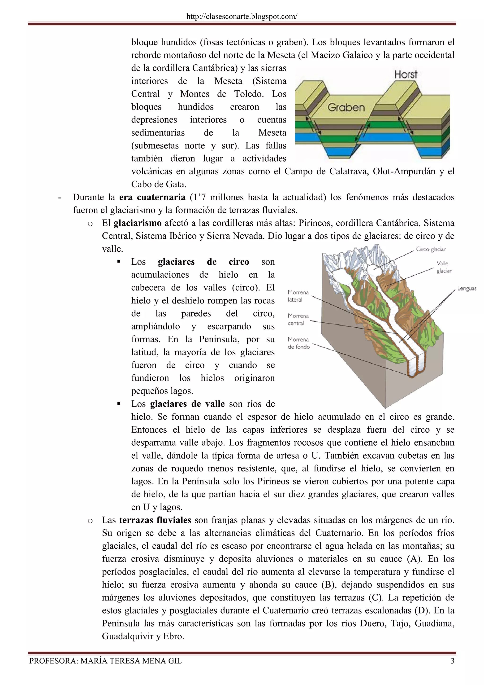 TEMA 1 EL RELIEVE ESPAÑOL | PDF