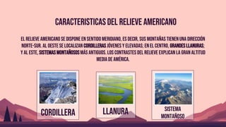 El relieve del continente americano | PPTX