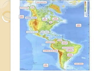 El relieve americano | PPTX